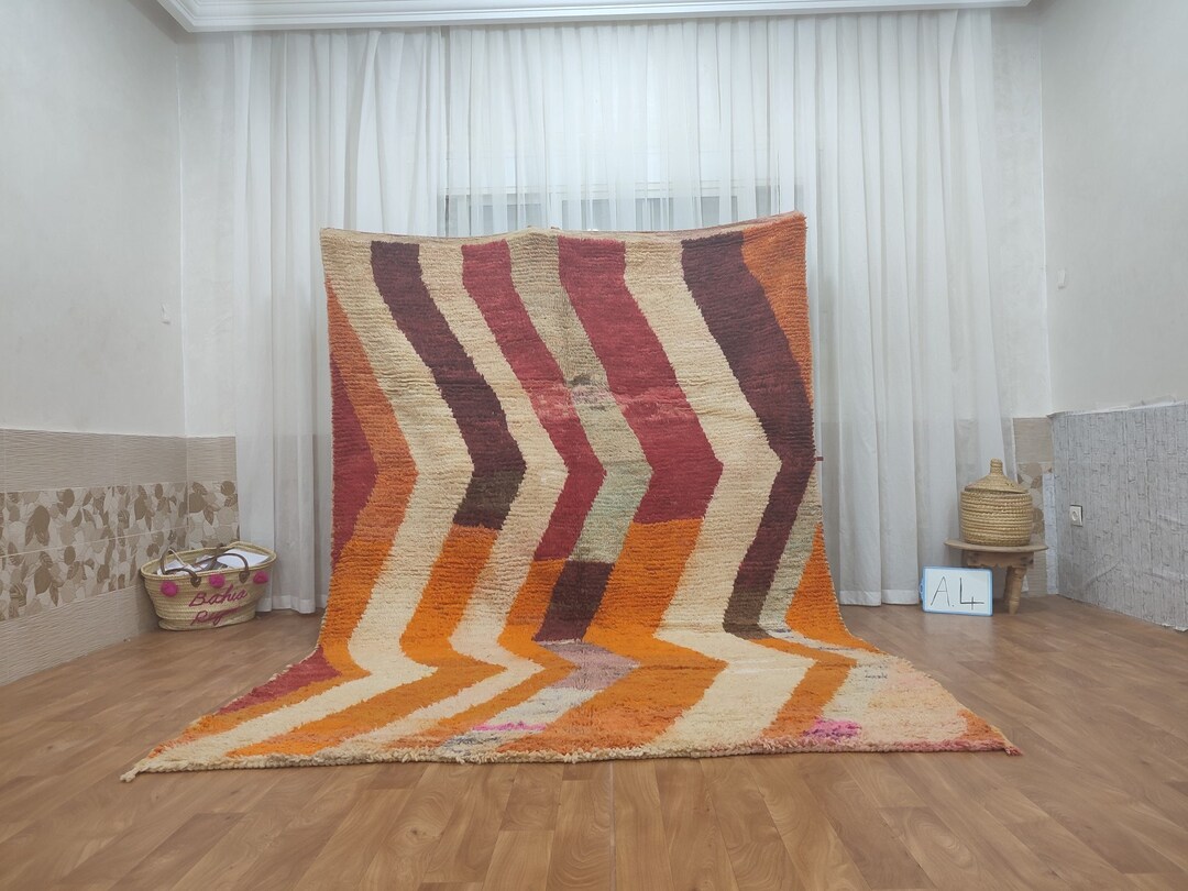 Custom Fabulous Boujad Rug, Authentic Moroccan Rug, Azilal Rug ...