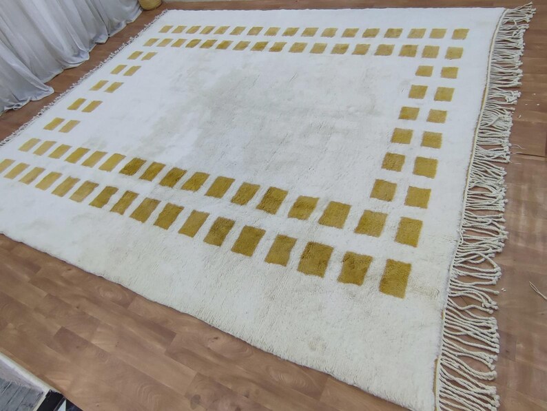 Handmade Wool Berber Rug, Abstract Geometric Moroccan Boho Carpet - Etsy UK