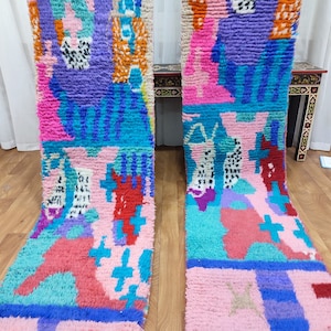AMAZING CUSTOM RUNNER, Moroccan Handmade Runner Rug, Sheep Wool Rug ...