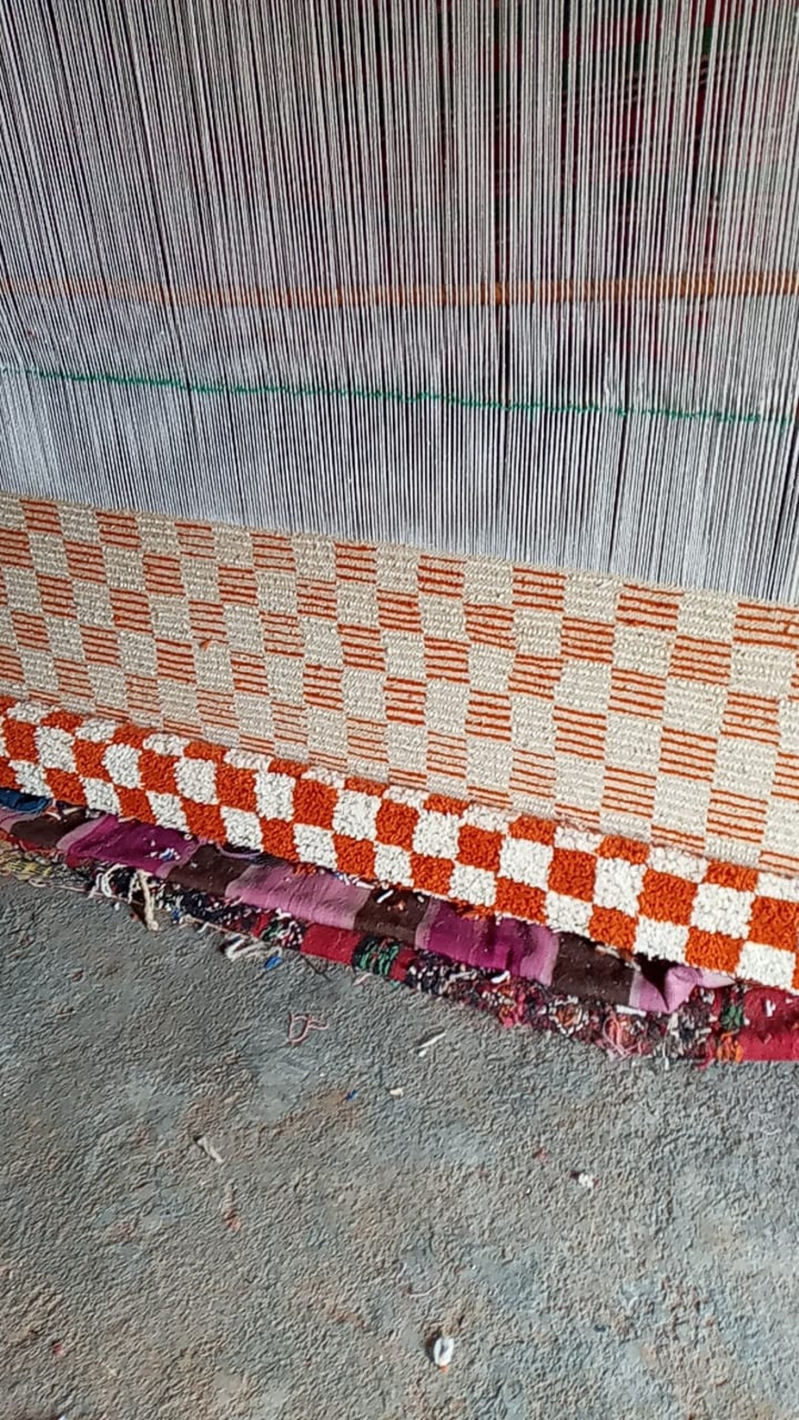 Large Brown and White Checkered Area Rug Moroccan Berber | Etsy