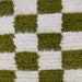 Large Green and White Checkered Rug, Moroccan Berber Checkered Rug ...