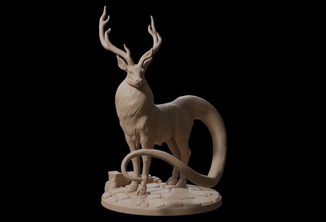 Glade Mystic Deer Mount With or Without Rider D&D, Pathfinder, Tabletop ...