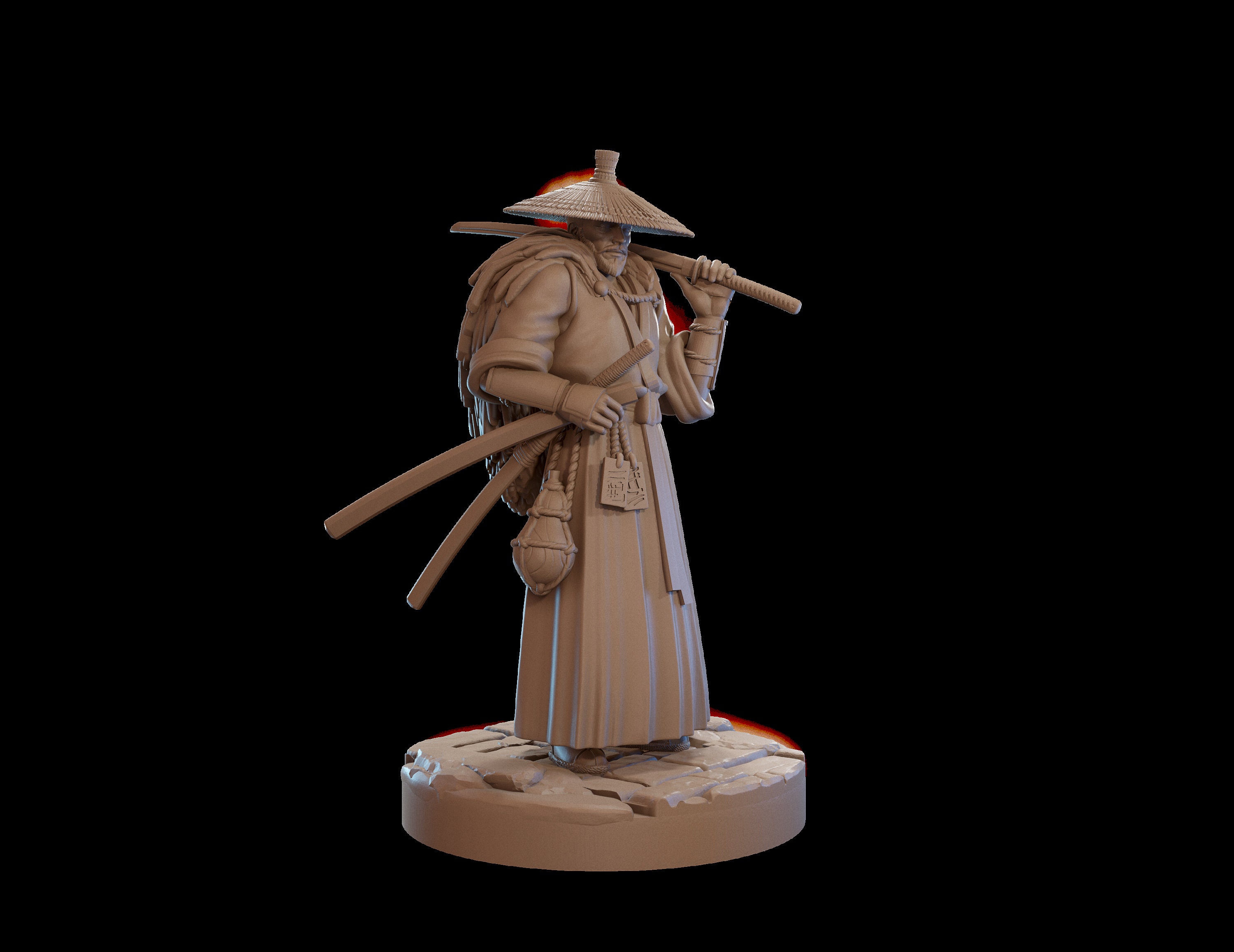 Hattori Samurai D&D Pathfinder Tabletop RPG Miniature - Etsy UK