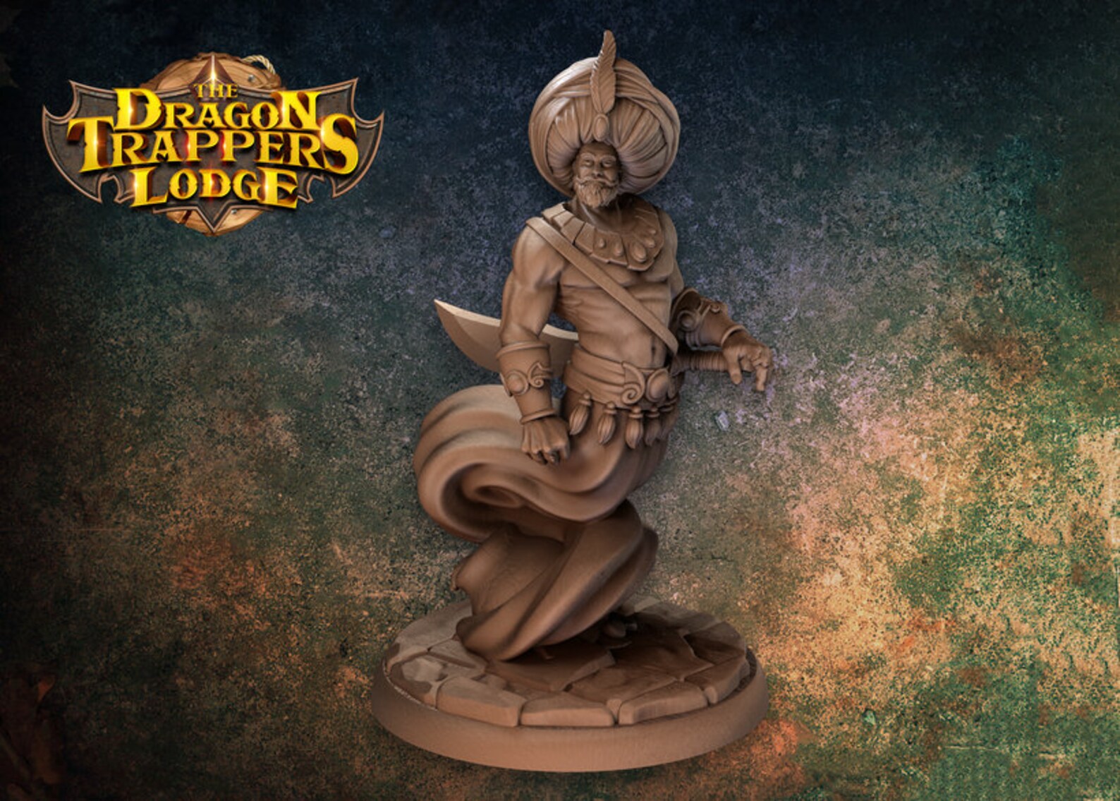 Kadir the Free Djinn Genie D&D Pathfinder Tabletop - Etsy