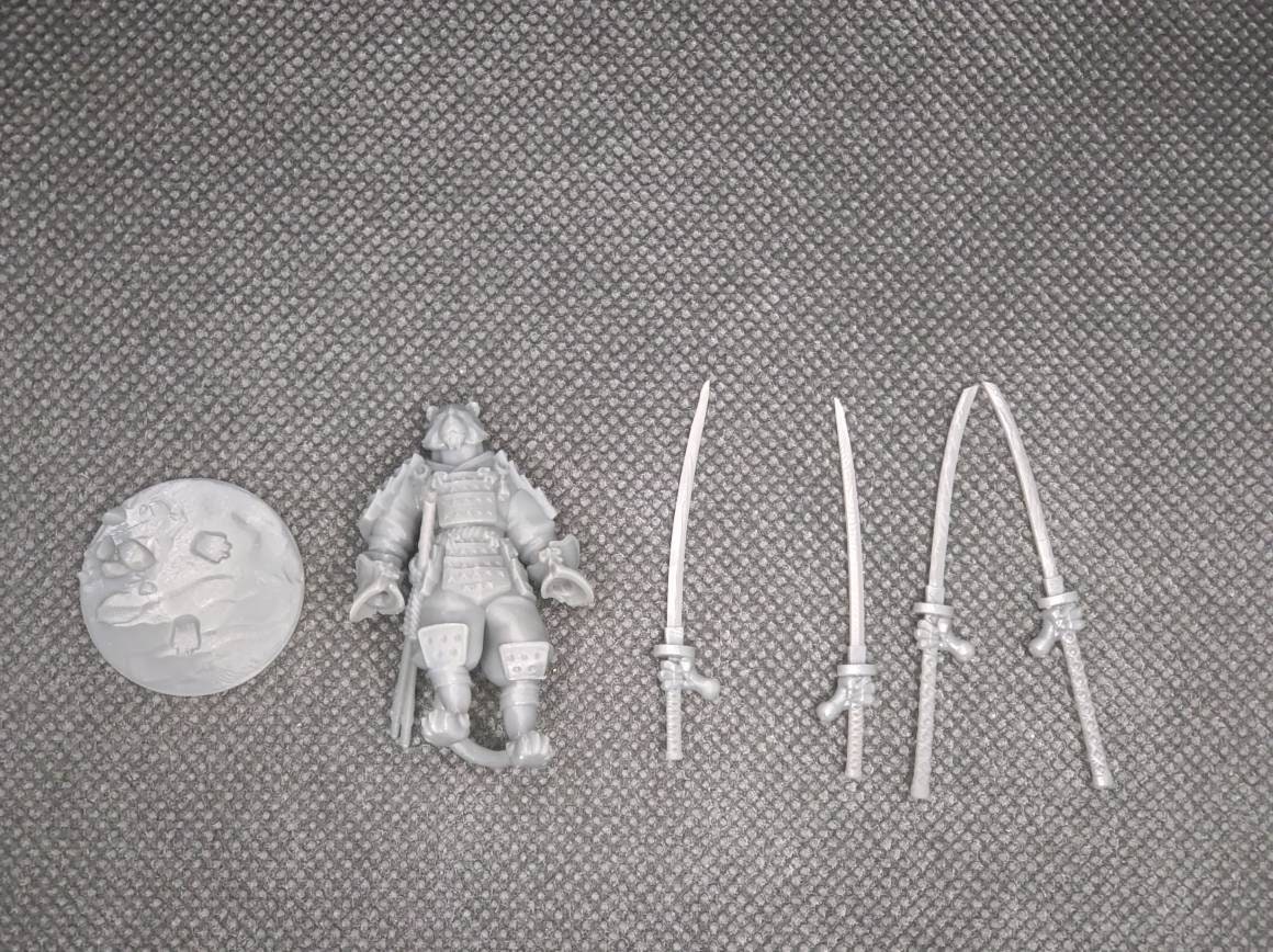 Tengashi Catfolk Samurai D&D Pathfinder Tabletop - Etsy