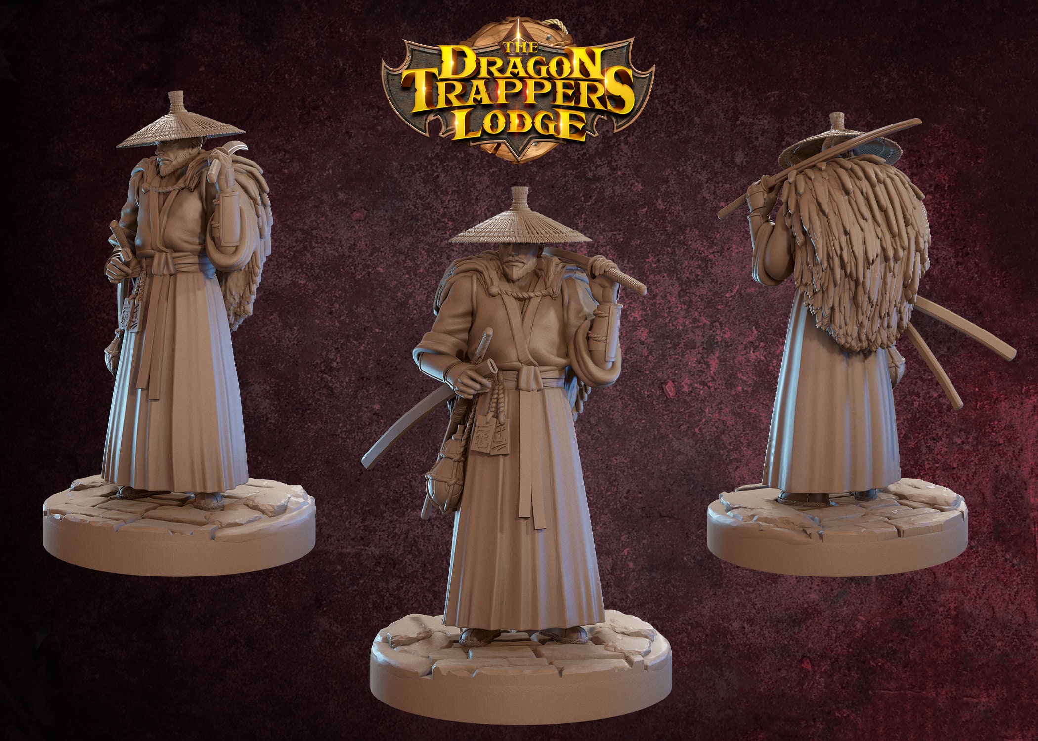 Hattori Samurai D&D Pathfinder Tabletop RPG Miniature - Etsy UK