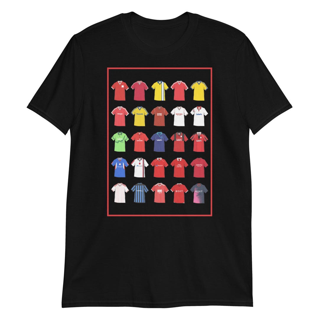 Classics of Nottingham | Jerseys Inspired Artwork Short-sleeve Unisex T ...