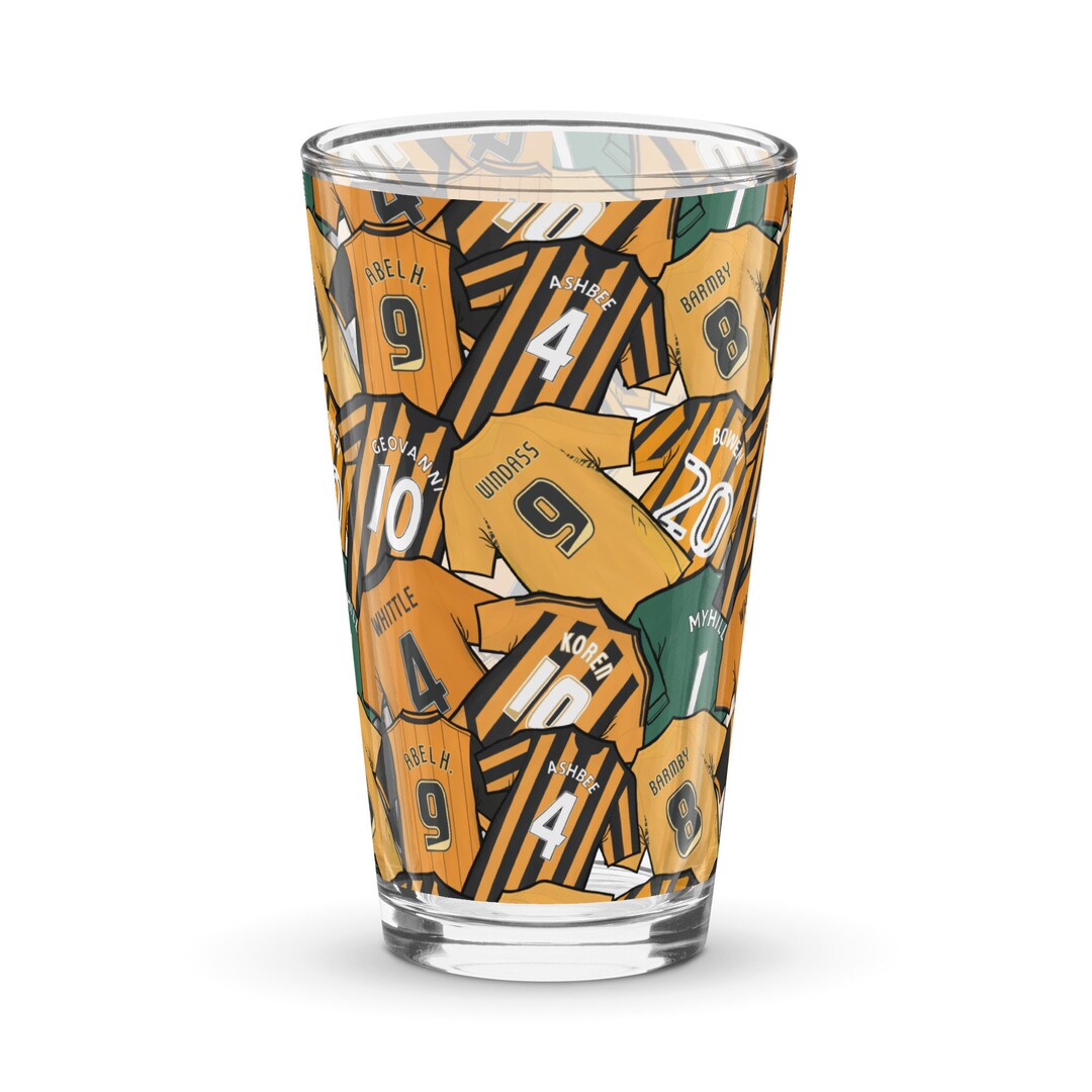 Legends of the Tigers, Hull Themed Shaker Pint Glass Football Inspired ...