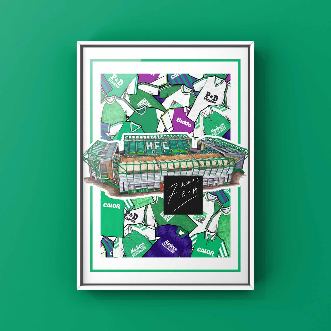 Hibs Inspired Stadium & Classics Jerseys Themed Poster Print - Etsy