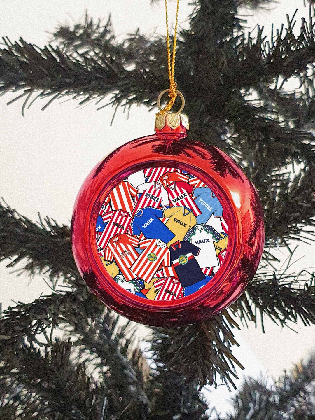 Mackems Style Retro Themed Shirts Christmas Bauble - Etsy