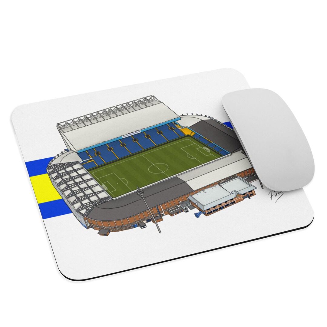 Elland Road Leeds Illustrated Mouse Pad - Etsy
