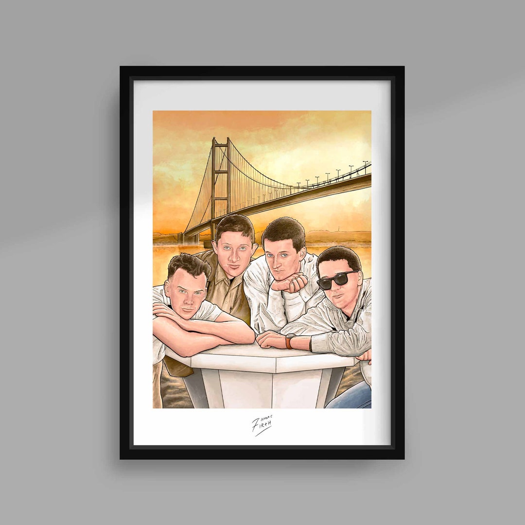Famous Hull Band - Inspired Music Artwork Illustrated Poster Print - Etsy