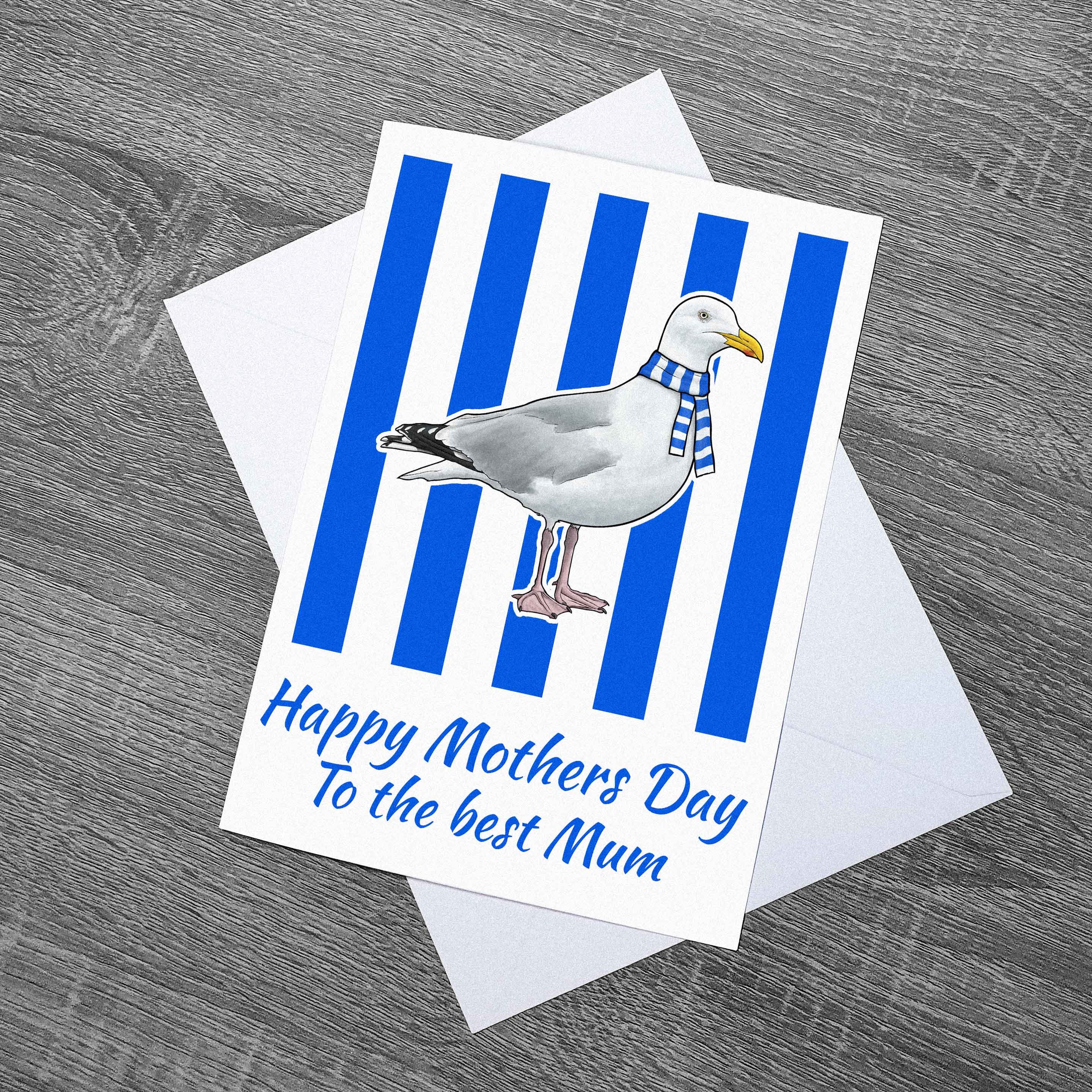 Brighton Seagull Personalised Birthday, Fathers Day, Mothers Day Card ...