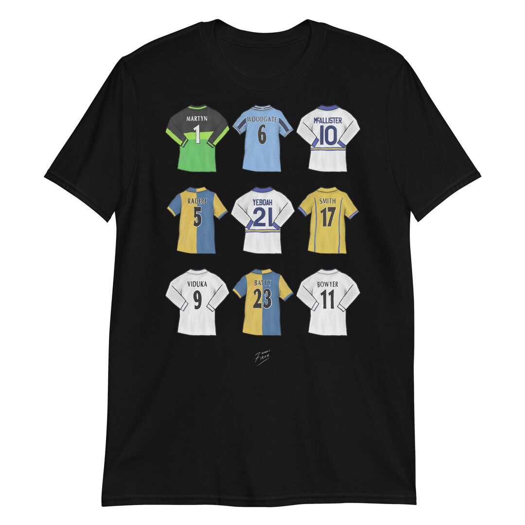 Leeds Legends Shirts Illustrated Football T-shirt - Etsy