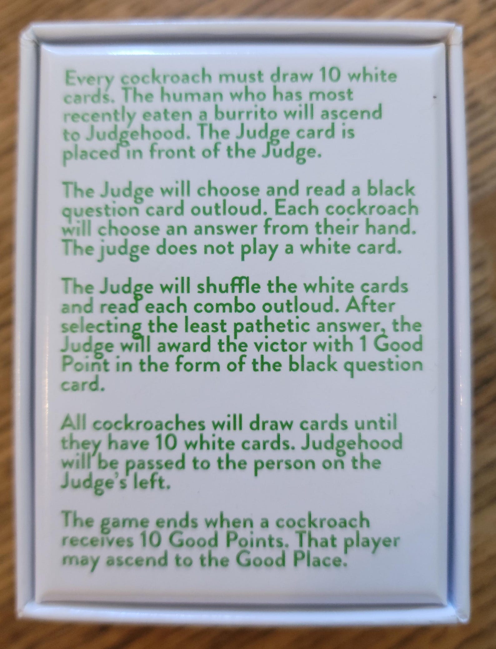CARD GAME the Good Cards Parody Card Game Casual Gift for Friends Party ...