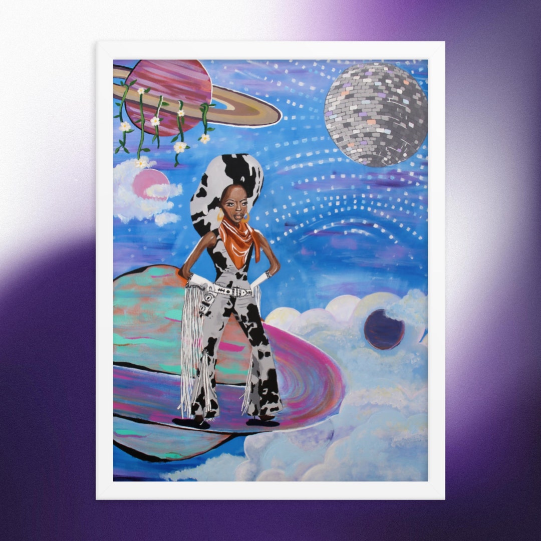 Space Cowgirl Framed Art | Diana Ross | Framed Posters | Aesthetic ...