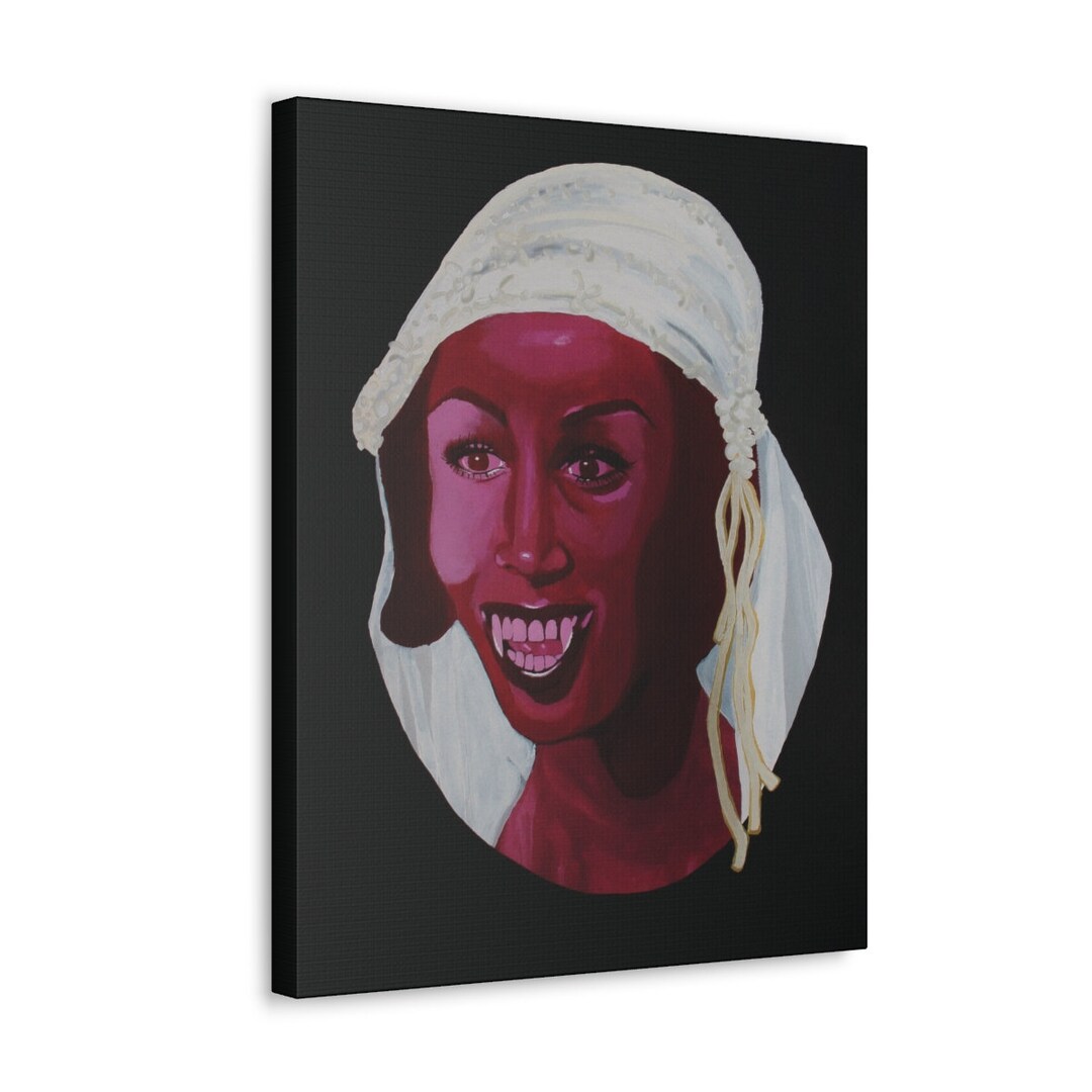 Vampira Canvas Art Countess Vampira Vampire Art Black Female Vampire ...