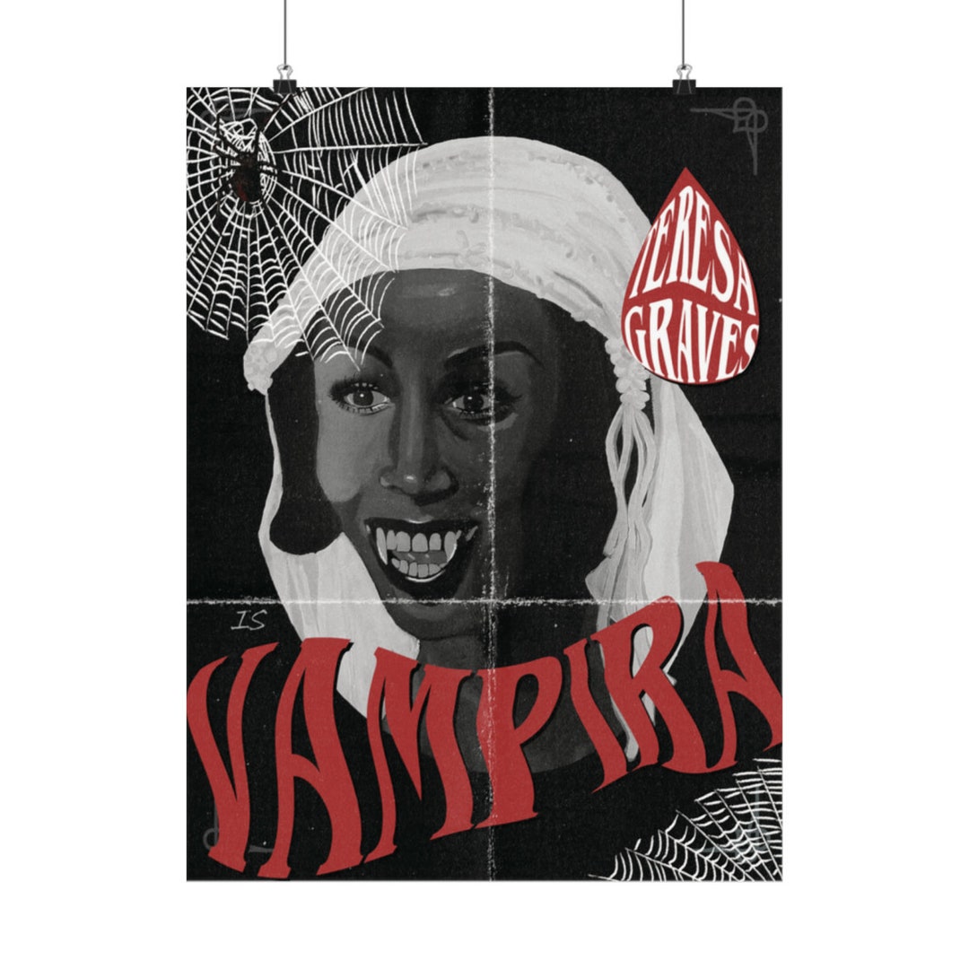 Vampira Poster Countess Vampira Vintage Style Vampira Poster Black ...