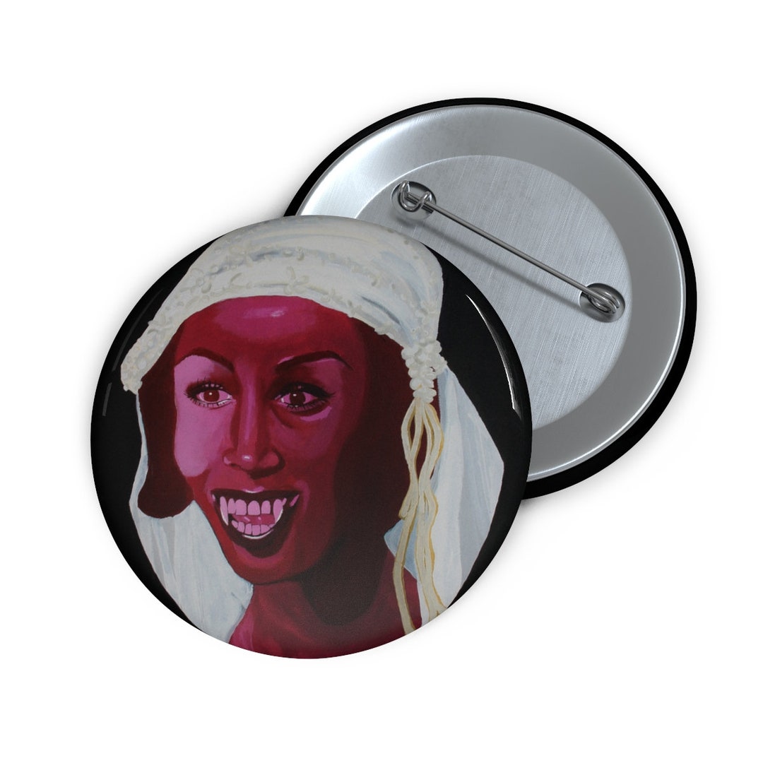 Vampira Artwork Button Countess Vampira Vampire Art Halloween Decor ...