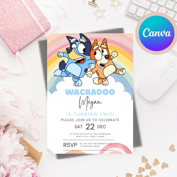 Bluey Birthday 2nd Birthday - Etsy