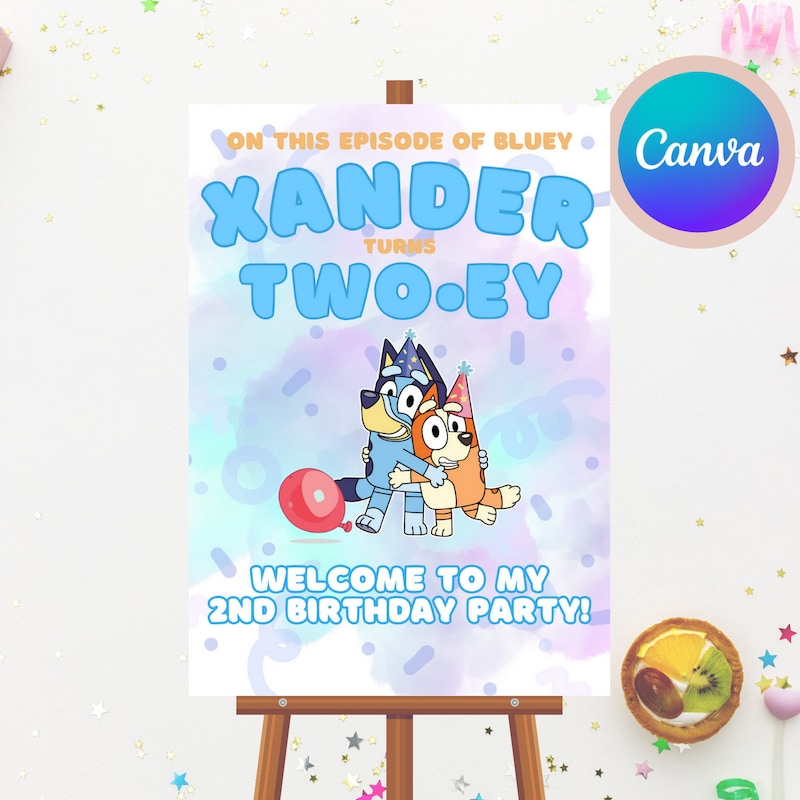 Bluey Poster Template - Etsy
