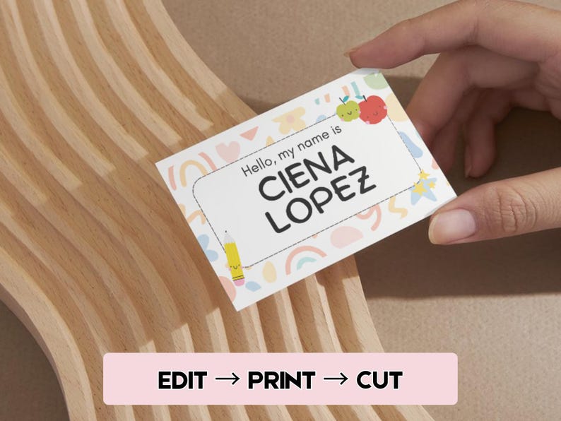 Rainbow Classroom Name Tags | Editable, Printable Desk Labels (PDF ...