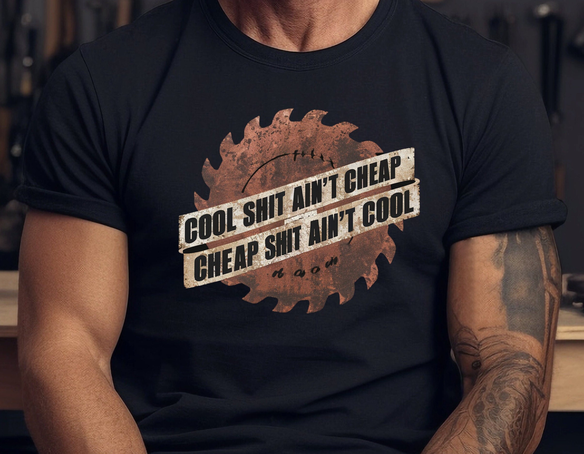 Cool Shit Ain't Cheap, Blue Collar Man, Men's Gift, Fun Tee, Cool Shit ...