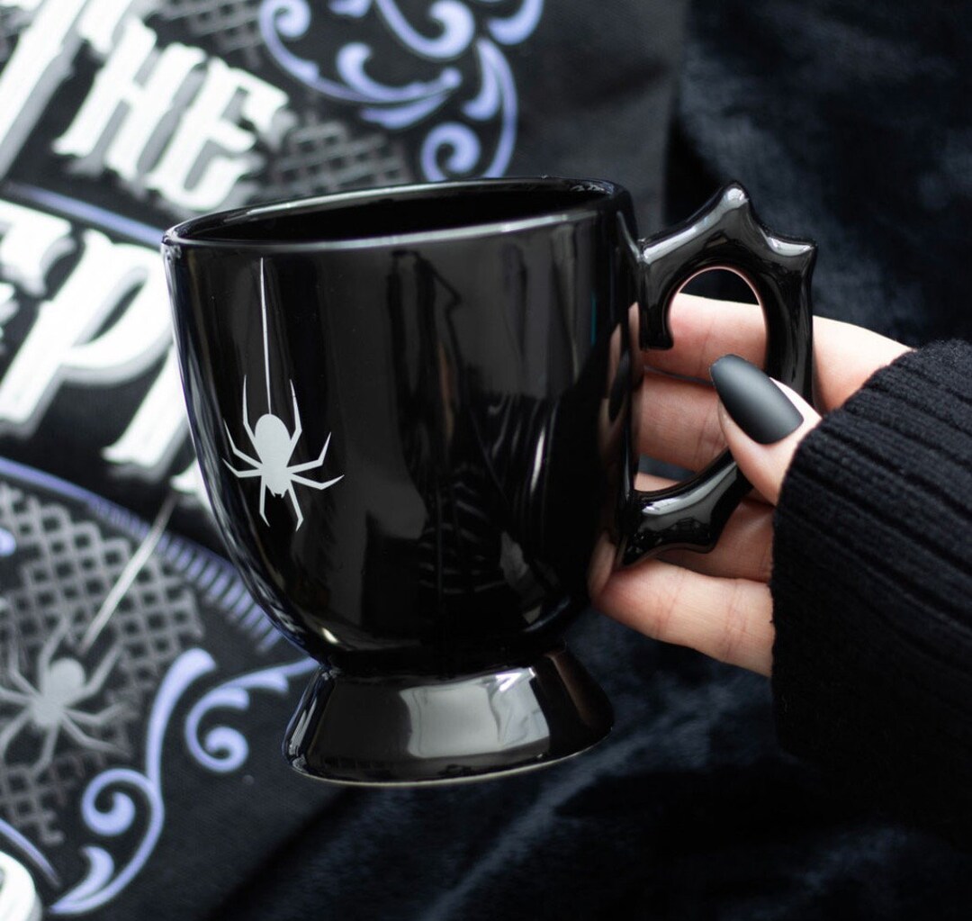 Black Spider Teacup - Etsy