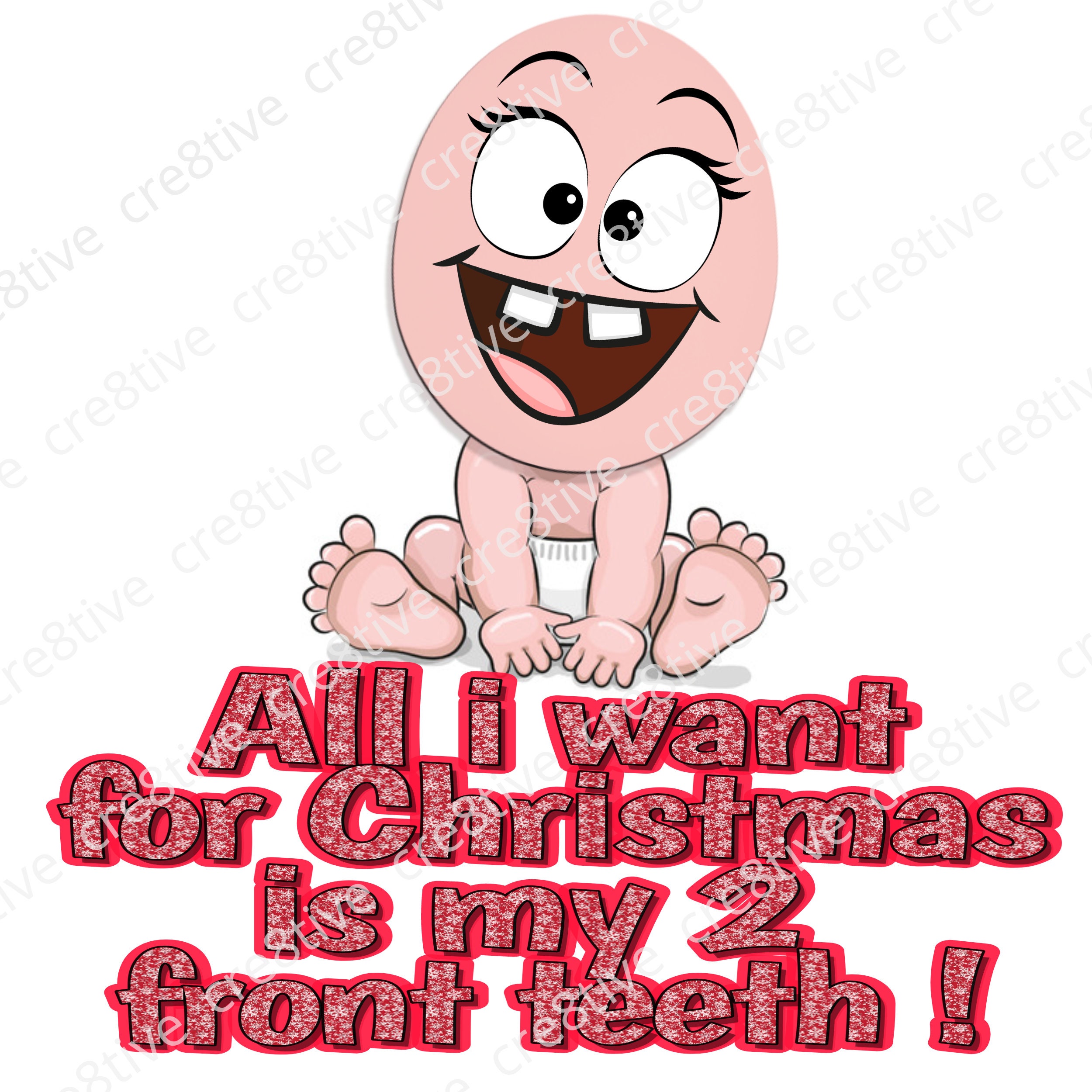 All I Want for Christmas is My 2 Front Teeth PNG Digital Download Png ...