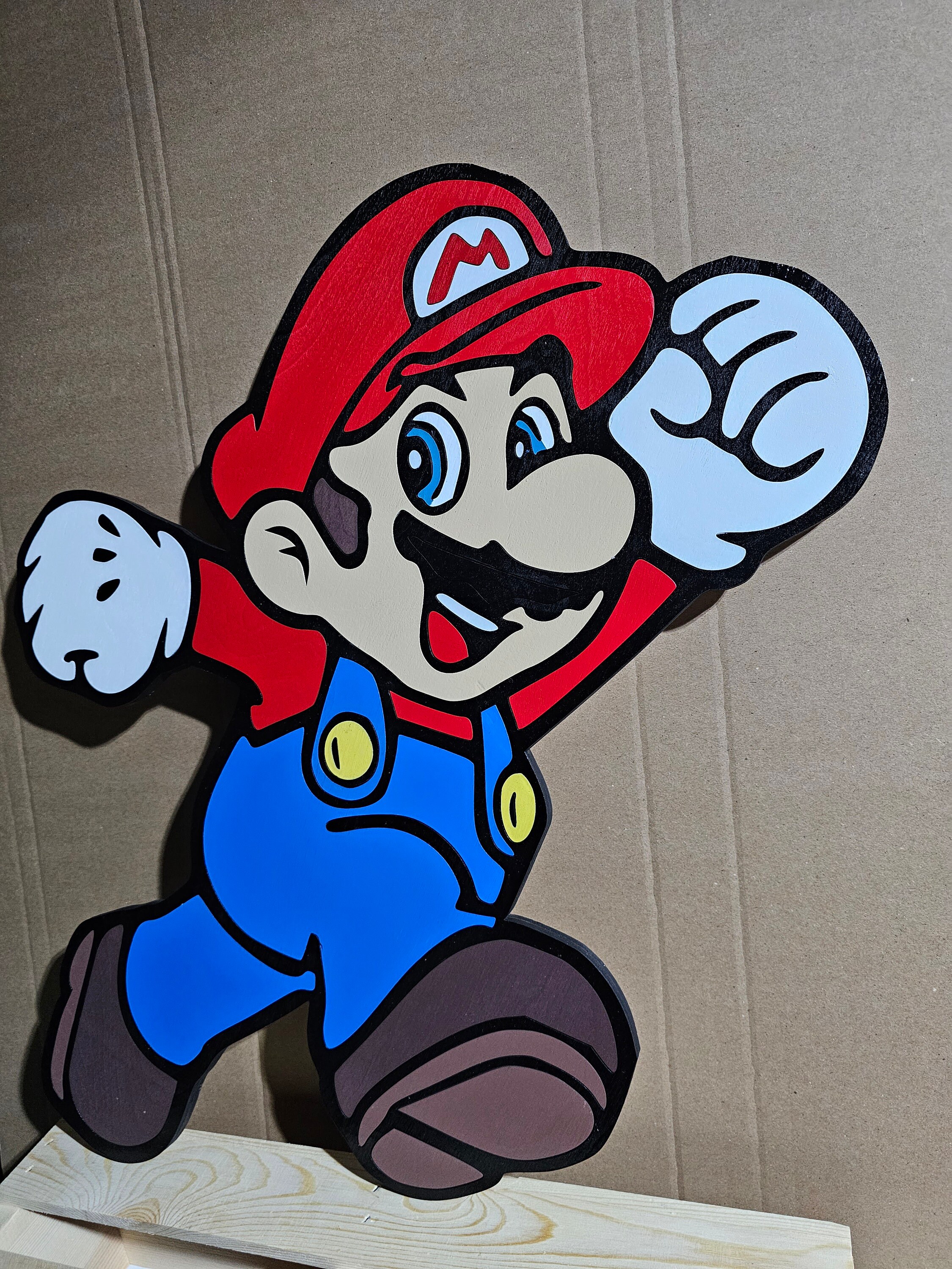 Super Mario Wood Cutout Wall Hanging - Etsy