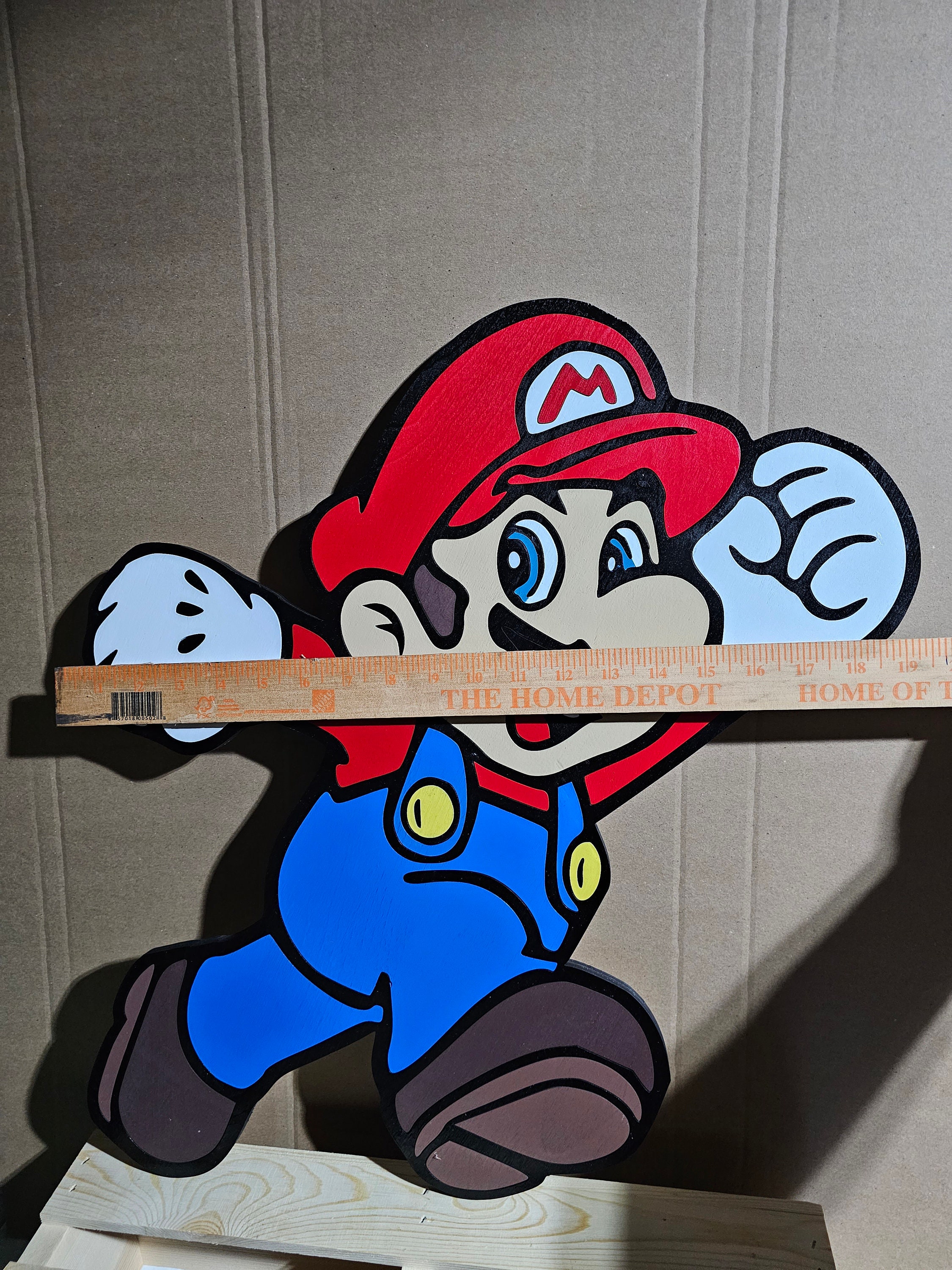 Super Mario Wood Cutout Wall Hanging - Etsy