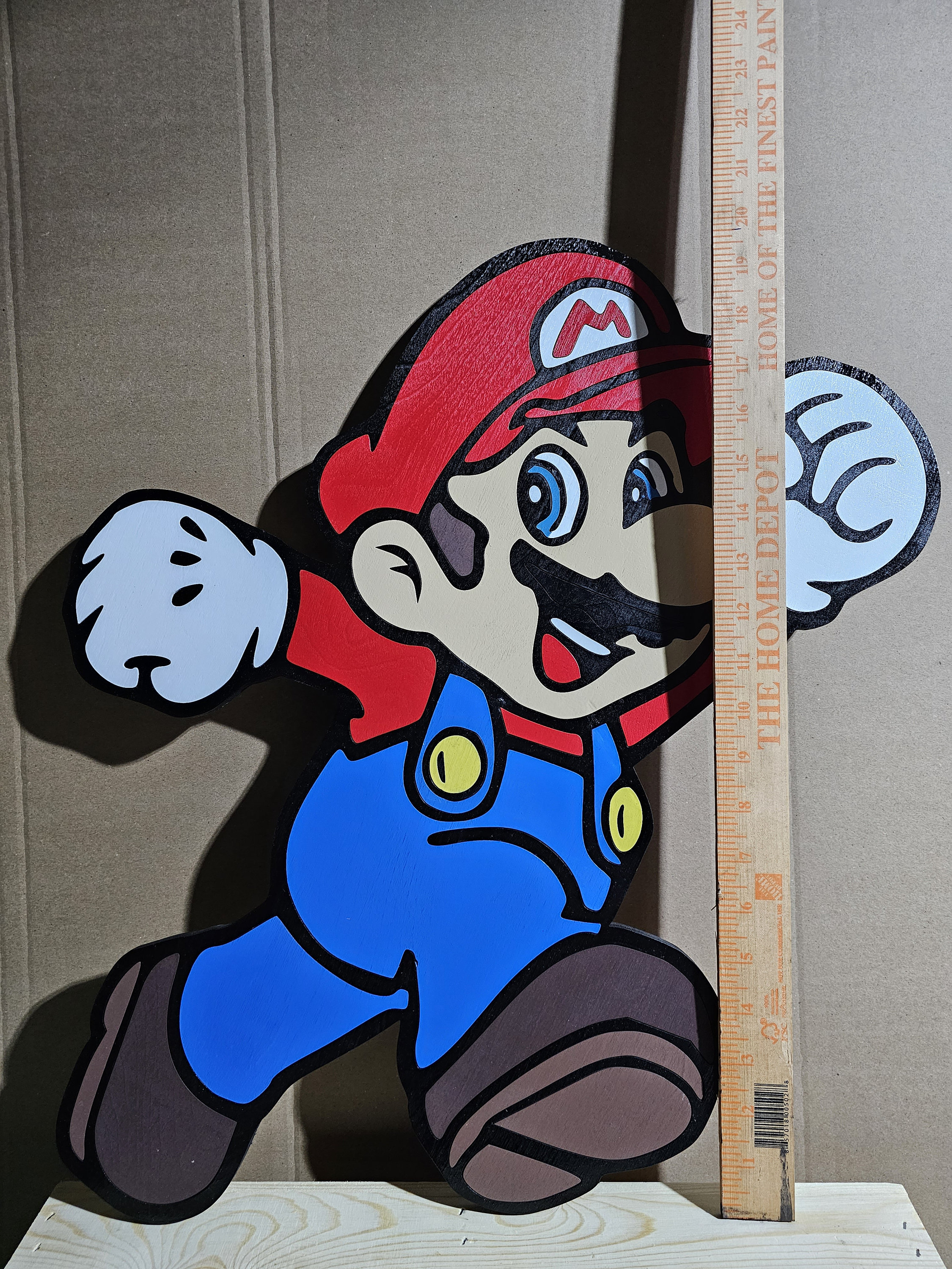 Super Mario Wood Cutout Wall Hanging - Etsy