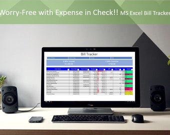 Bill Tracker and Organizer Excel Spreadsheet, Payment Planner, Bill ...