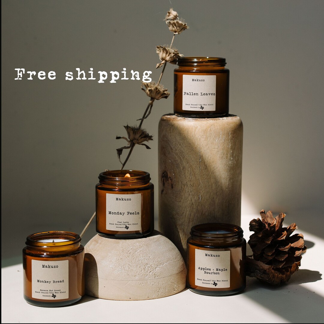 4 Pack Sampler Gift Pack Wood Wick Candle, 4 Oz Jar Bundle, Crackling ...