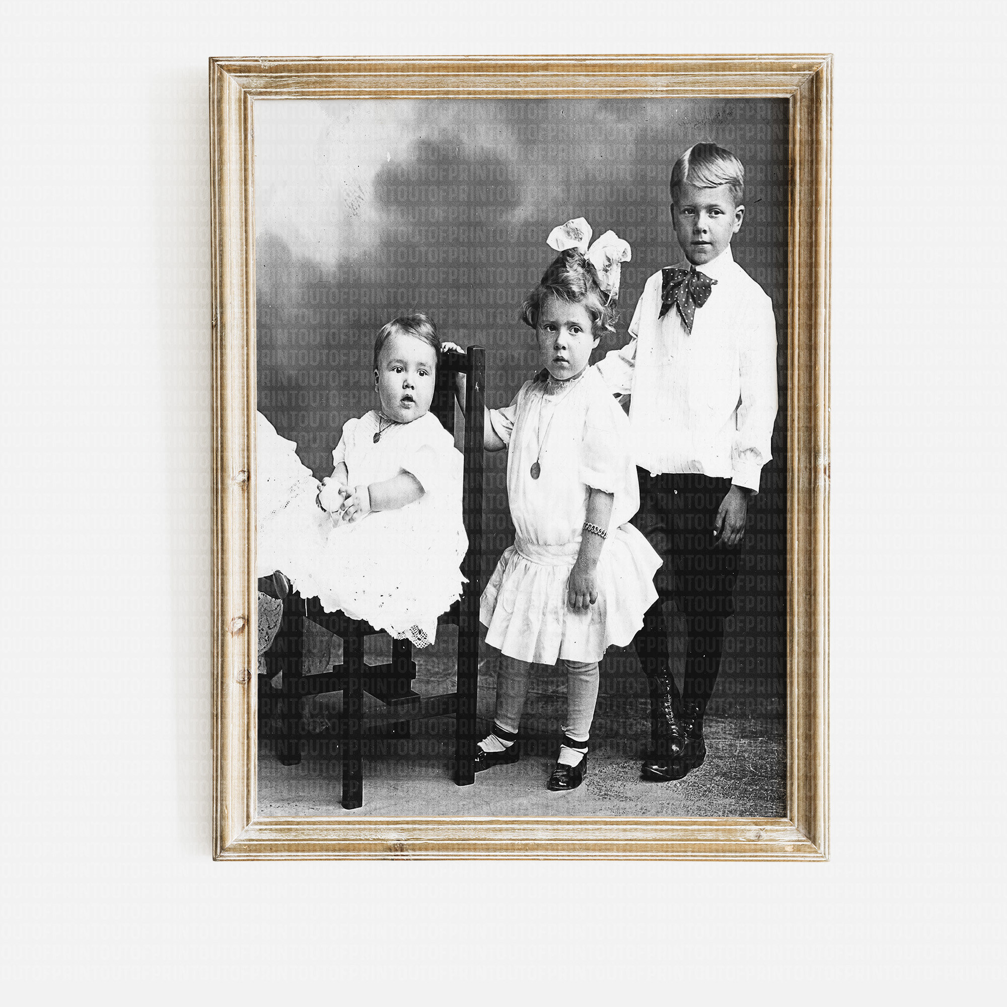 Early 1900s Studio Portrait, 1900s Kids Studio Portrait, Printable Wall ...