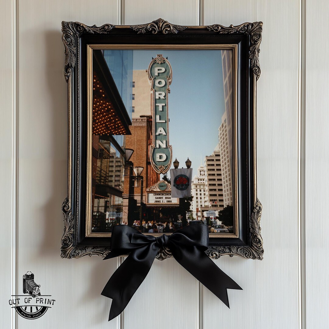 1990s Downtown Portland Photo, Printable Wall Art, Instant Digital ...