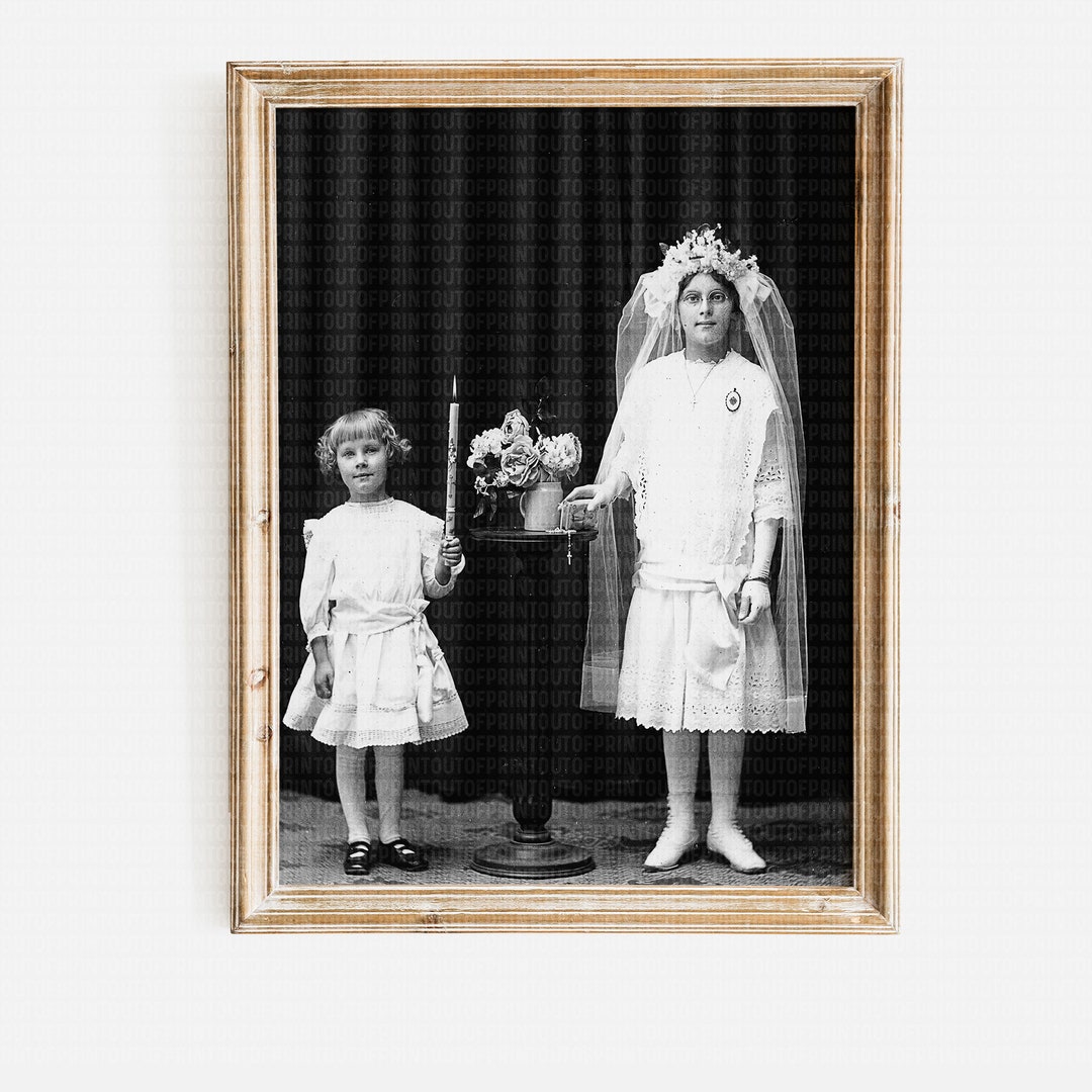Early 1900s Studio Portrait, 1900s Girl Studio Portrait, Printable Wall ...