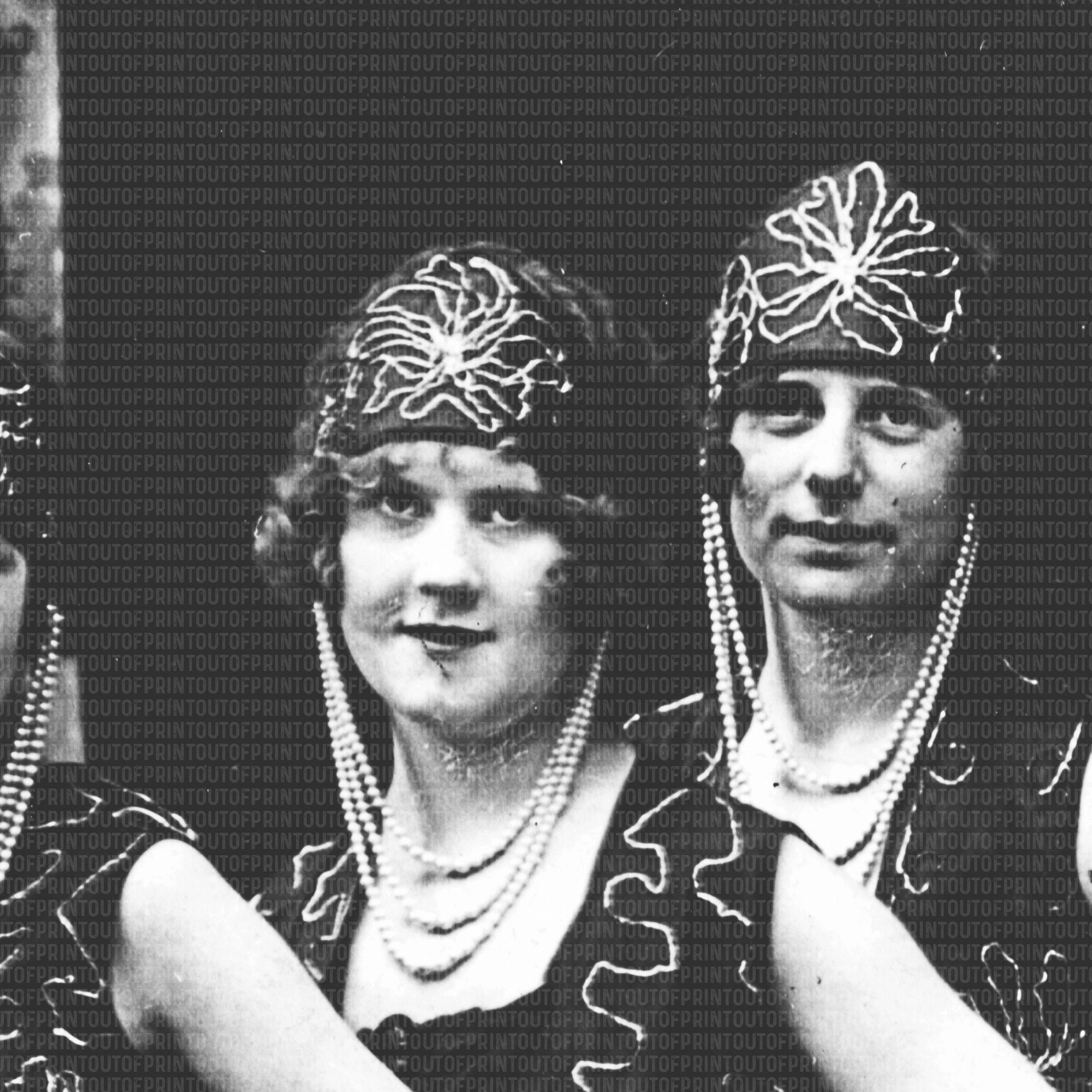 1920s Flapper Era Girls Posing, Group Portrait, Printable Wall Art ...