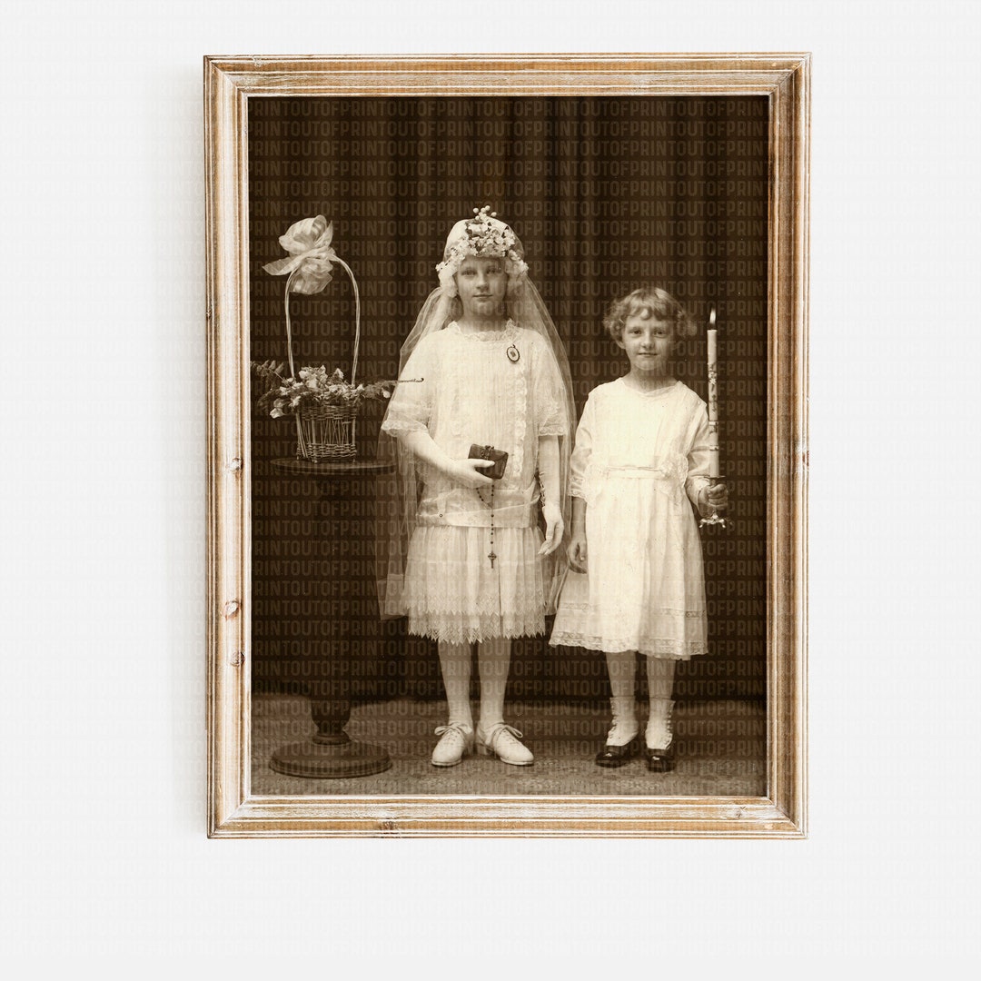Early 1900s Studio Portrait, 1900s Girl Studio Portrait, Printable Wall ...