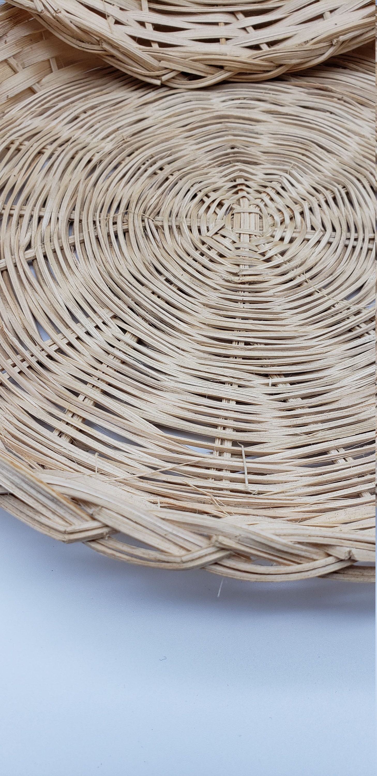Vintage sold Separately Wicker Plate Holder, Wicker Basket Wall Decor ...