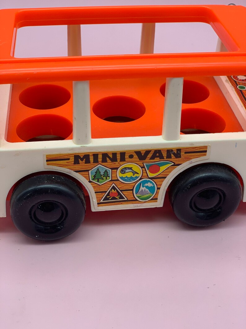 Vintage Fisher Price Mini Van Toy 1960s Retro 1960s - Etsy