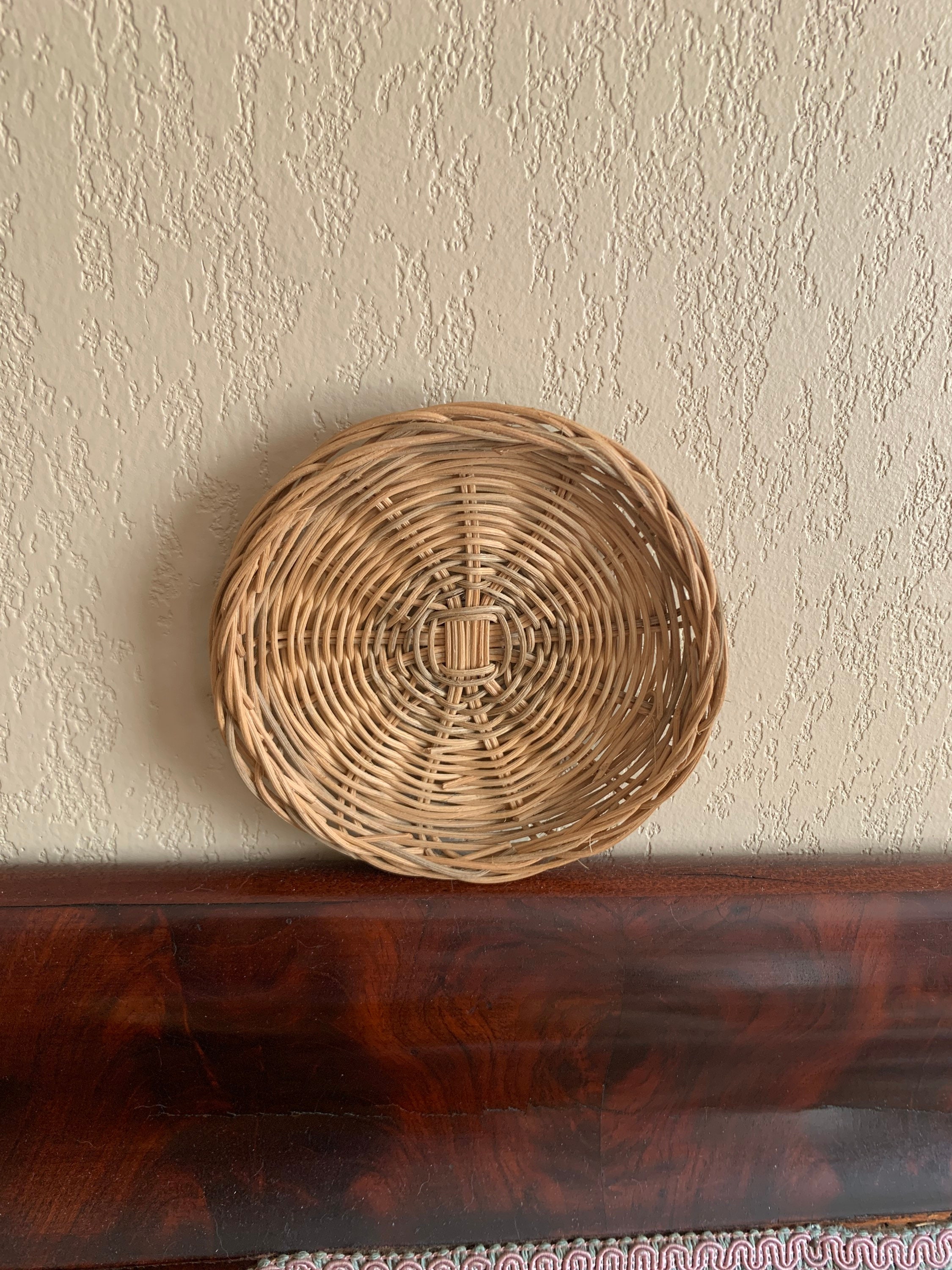 Sold Separately: Mini 5 Wicker Straw Plate Holders Wall - Etsy