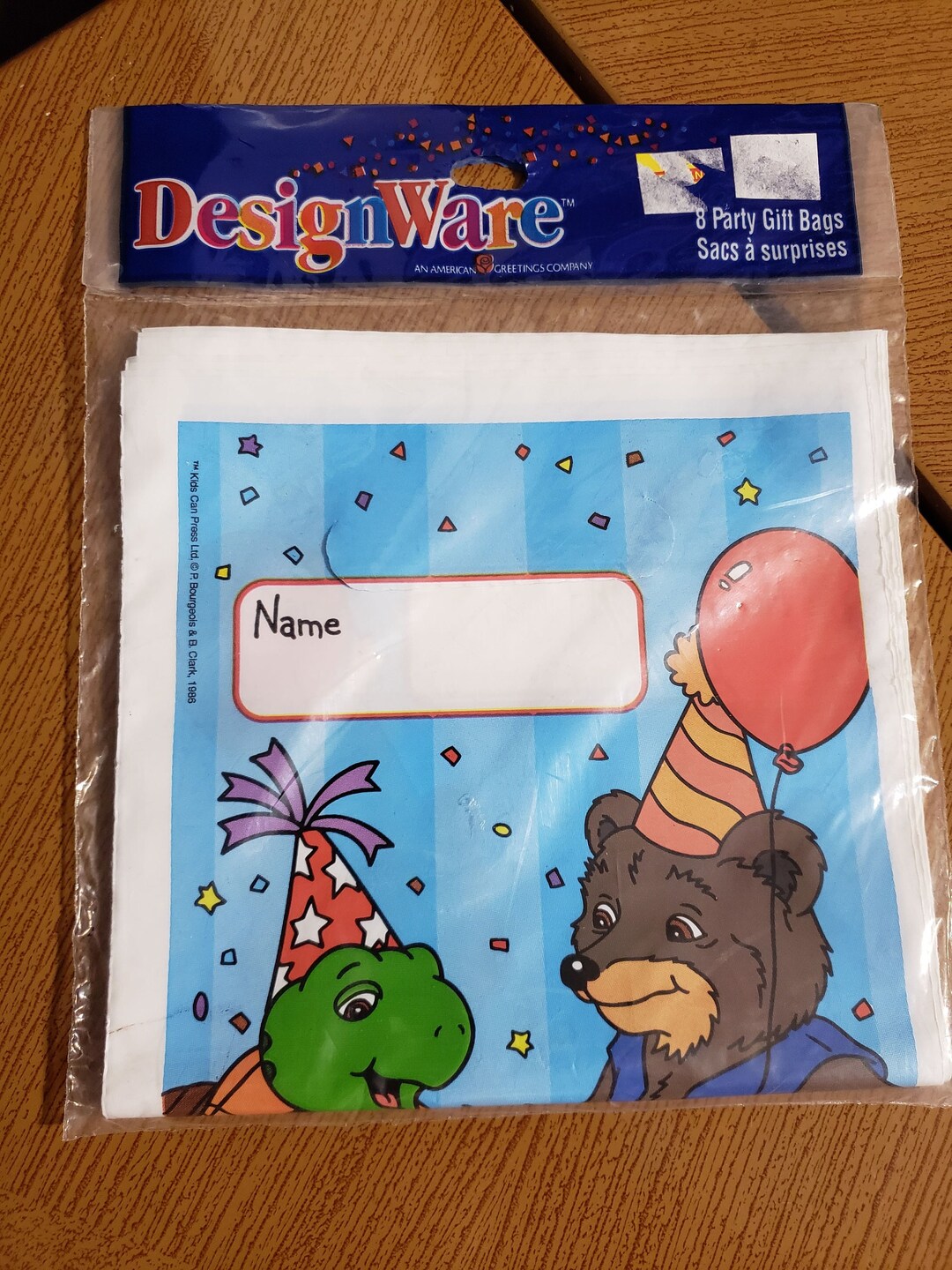 Nick Jr. Franklin the Turtle Birthday Plastic Goodie Bags, NIB, Vintage ...