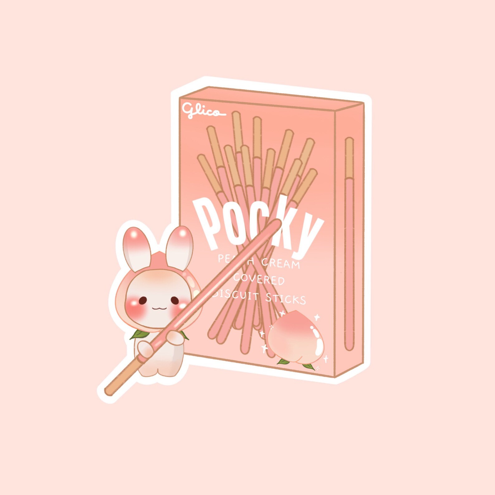 Cute Rabbit Asian Snack Stickers | Kawaii Stickers | Matte or Glossy ...