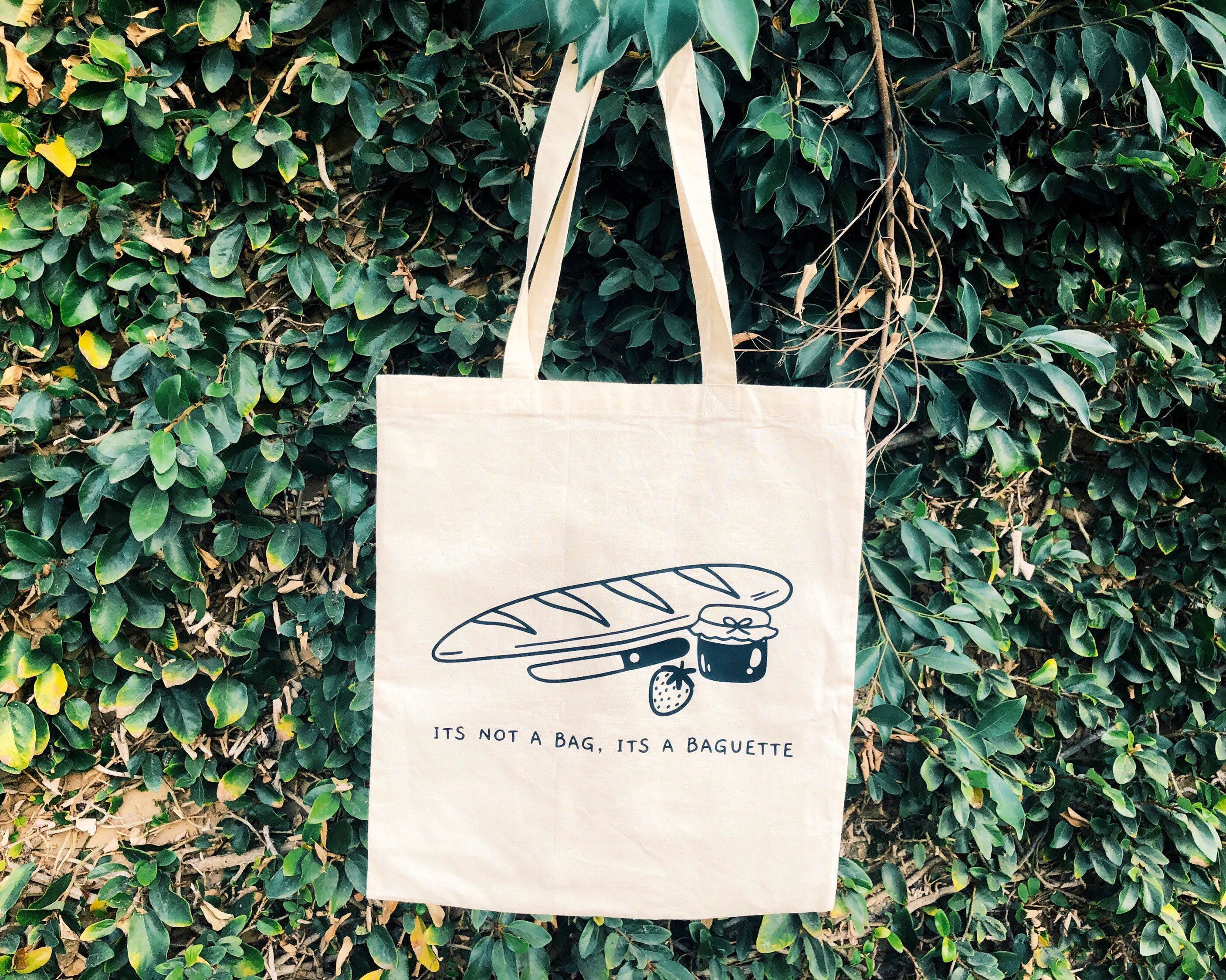 It's Not a Bag It's a Baguette 100% Cotton Eco Tote | Etsy