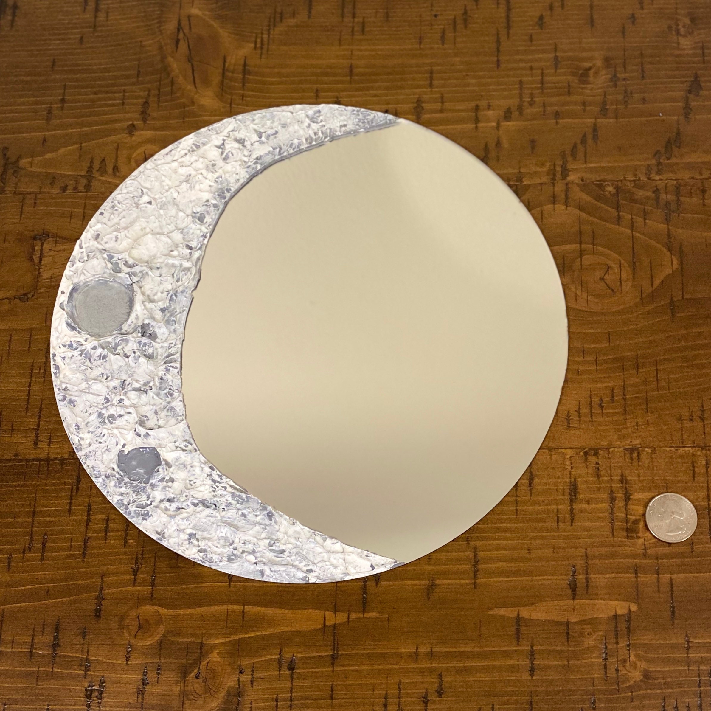 Moon Mirror 10 inch Half Moon Peruvian Mirror Inspired Wall Decor ...