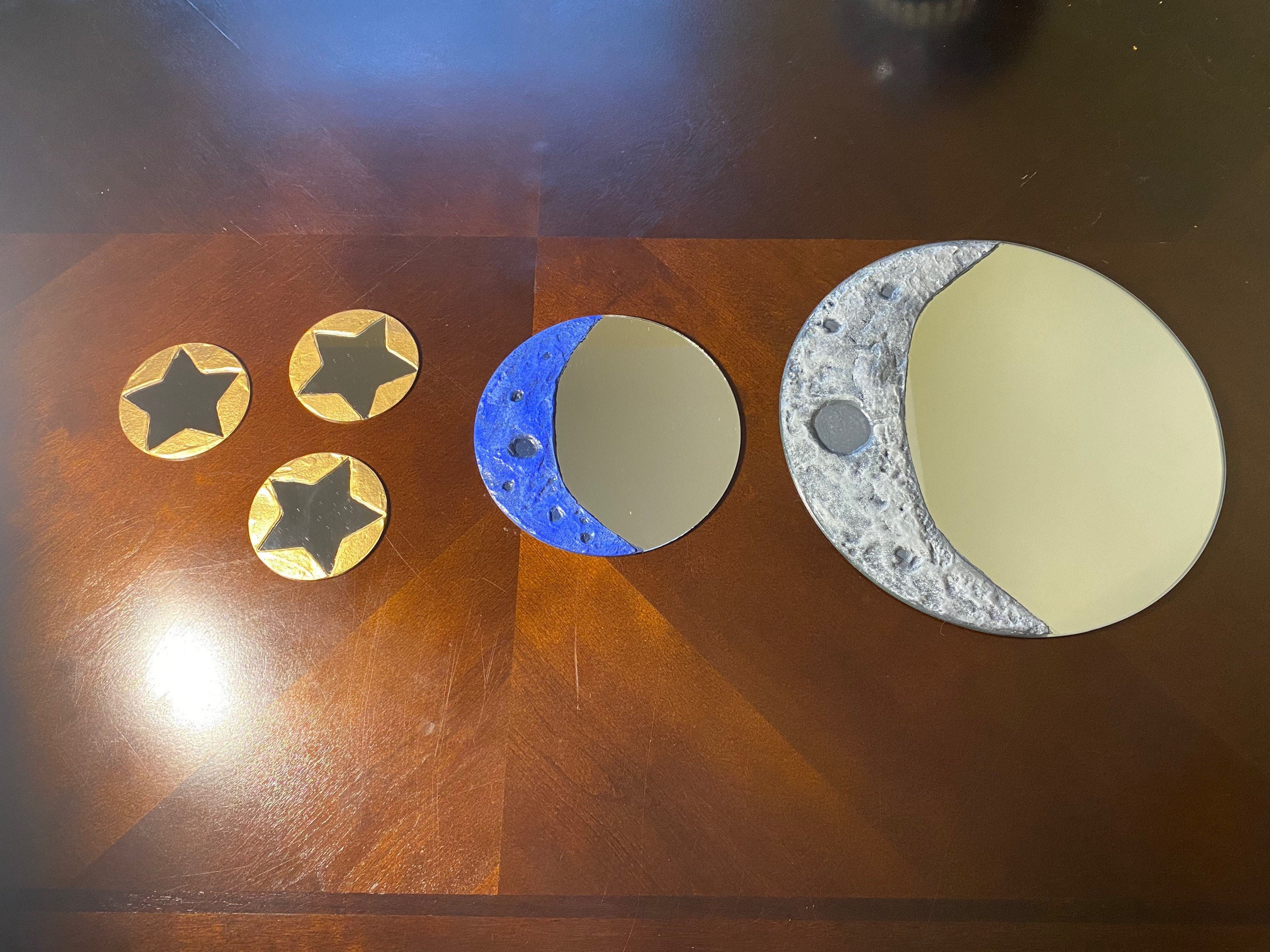 Star Mirror Trio Small Mirror 3 Pack Interior Design Wall Mirror Decor ...
