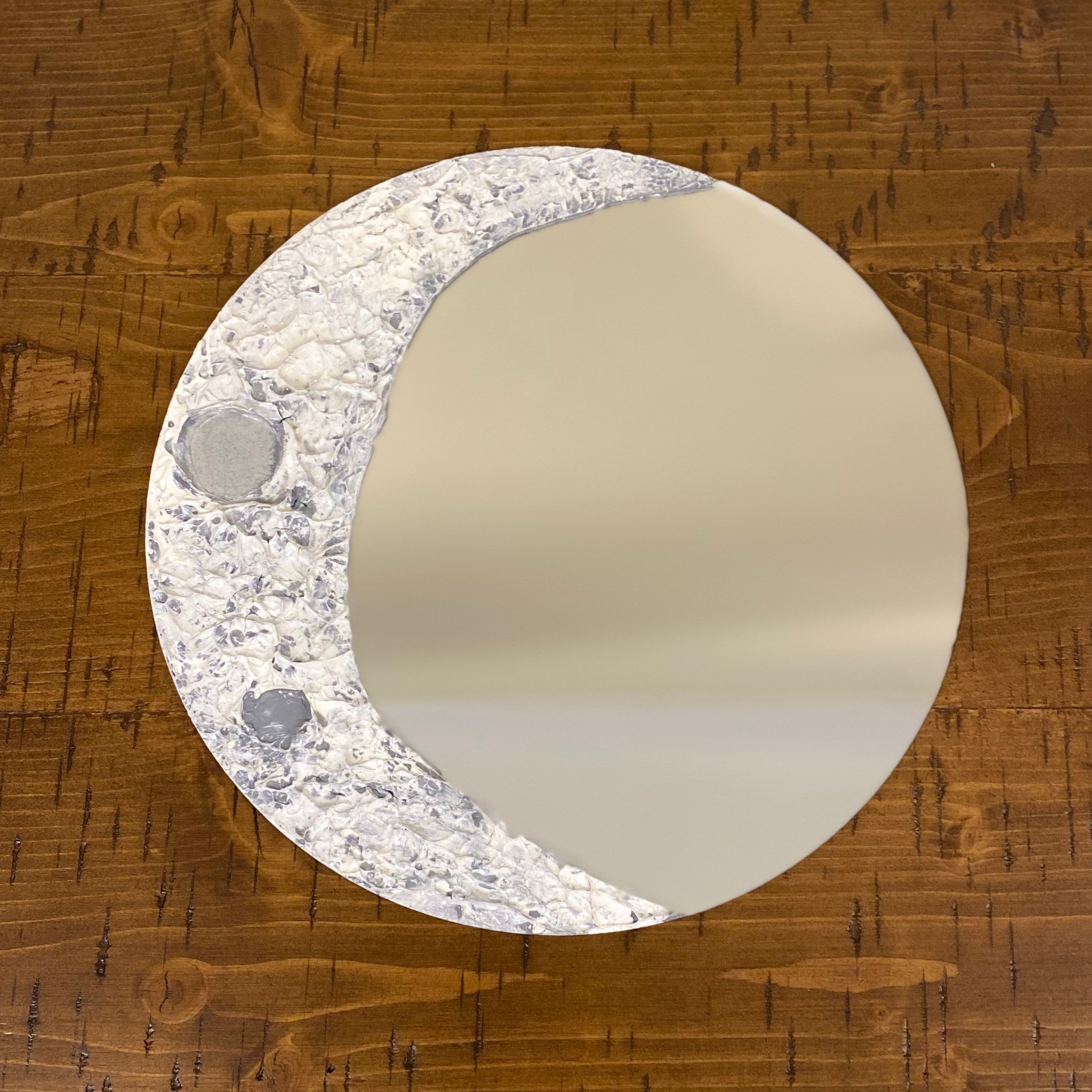 Moon Mirror 10 inch Half Moon Peruvian Mirror Inspired Wall Decor ...