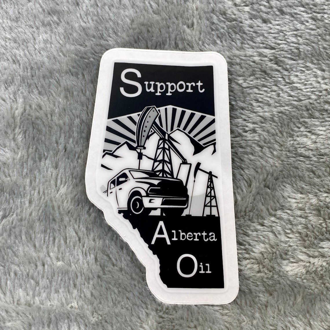 Support Alberta Oil Alberta Sticker Waterproof Laptop Decal | Etsy