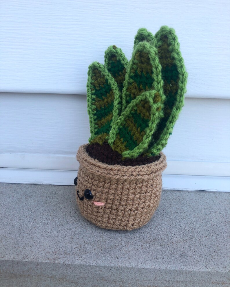 Crochet Snake Plant | Etsy
